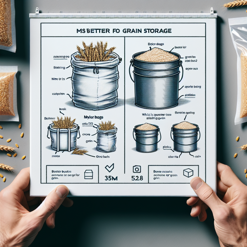 Mylar Bags Vs. Buckets: Which Is Better For Grain Storage?