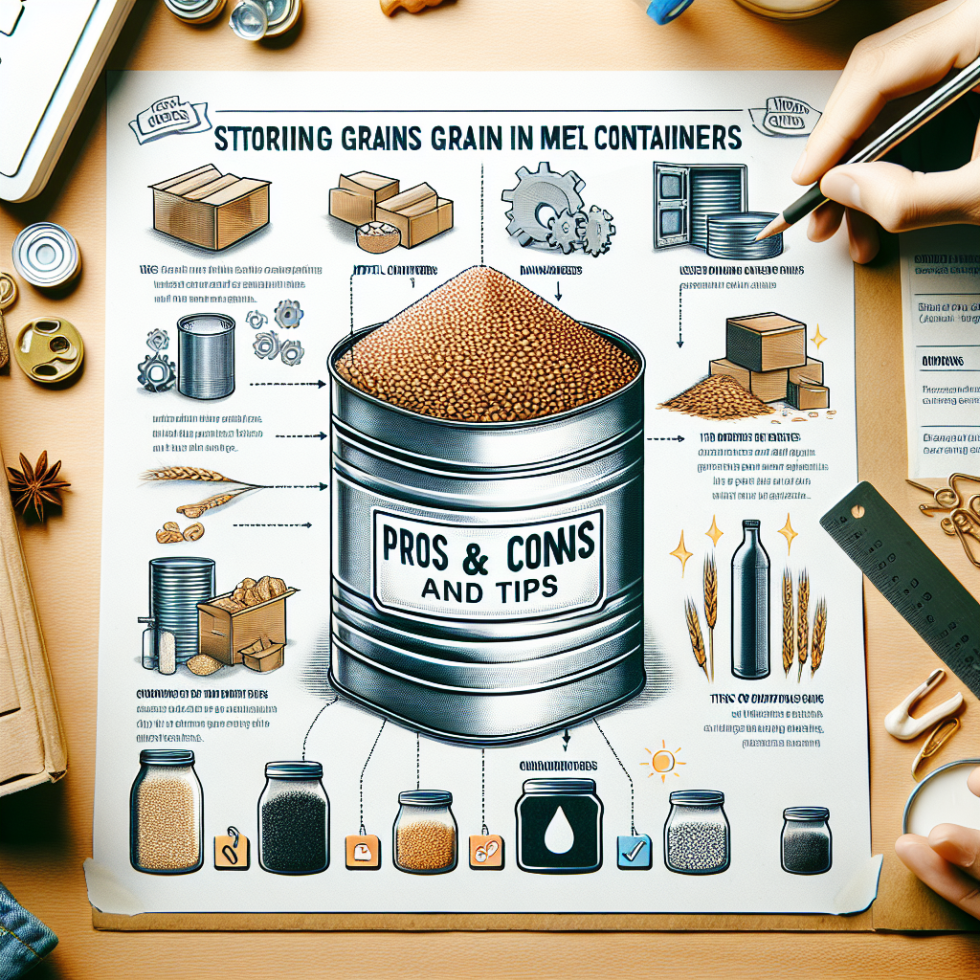 Storing Grains In Metal Containers: Pros, Cons, And Tips