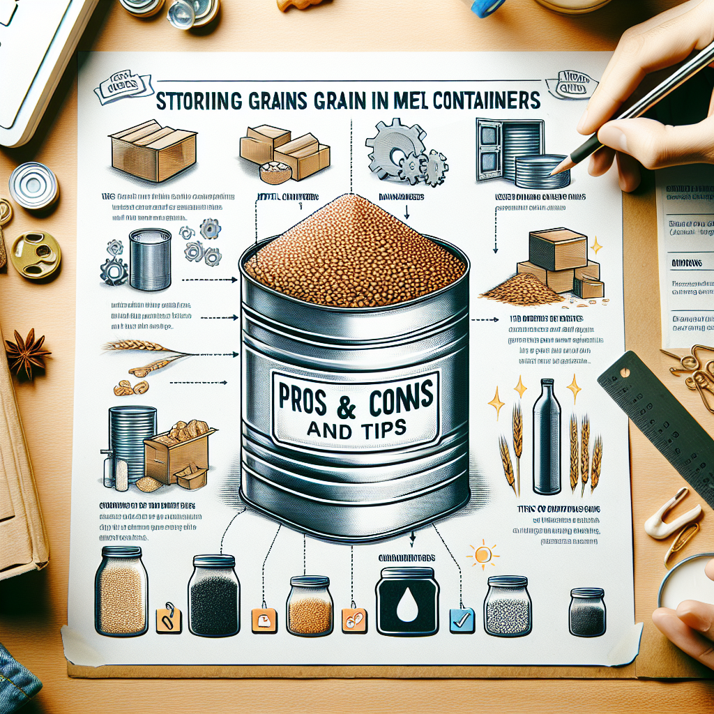 Storing Grains In Metal Containers: Pros, Cons, And Tips