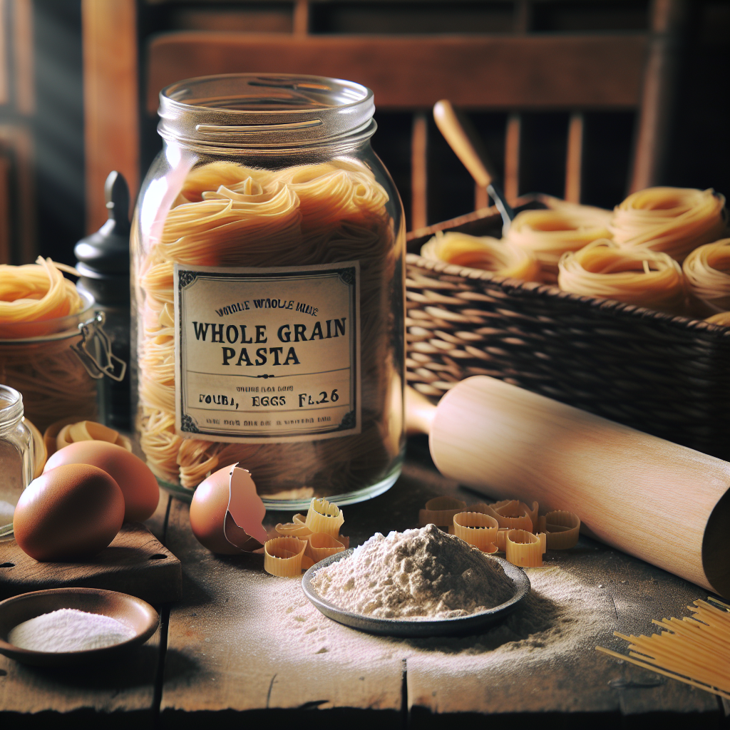 Whole Grain Pasta: Making And Storing At Home
